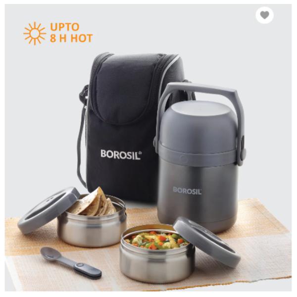 Borosil Hot and Fresh Lunchbox with 2 container - Corporate Gifting | BrandSTIK